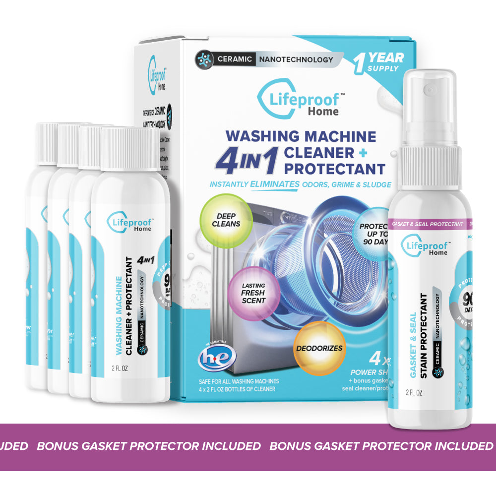 Lifeproof 4-in-1 Washing Machine Cleaner + Protectant | Single Kit ...